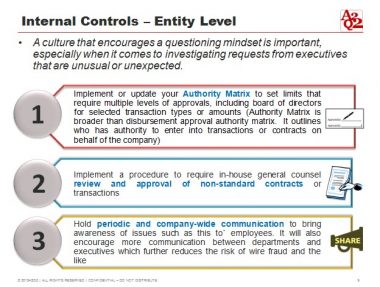 Part 4 - How to Prevent Wire Fraud with Entity Level Controls