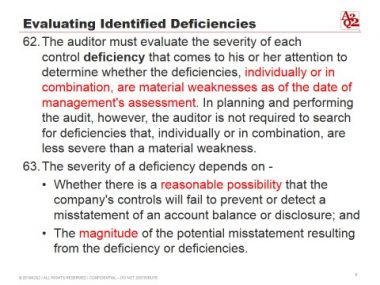 Part 10 | Deficiencies and Material Weaknesses | SOX 404