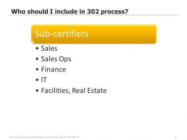 Part 2 SOX 302 Set Up Certification | Sarbanes-Oxley