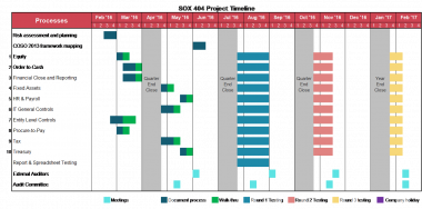 Part 1 - Project Timeline for SOX 404 | Sarbanes Oxley