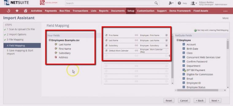 Netsuite Employees Upload | Data Migration Process