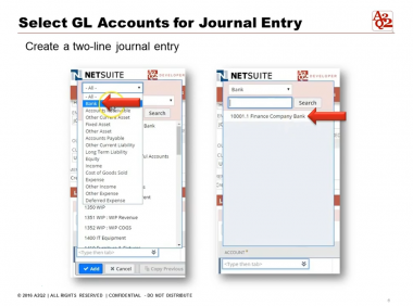 NetSuite Create Manual Journal Entry