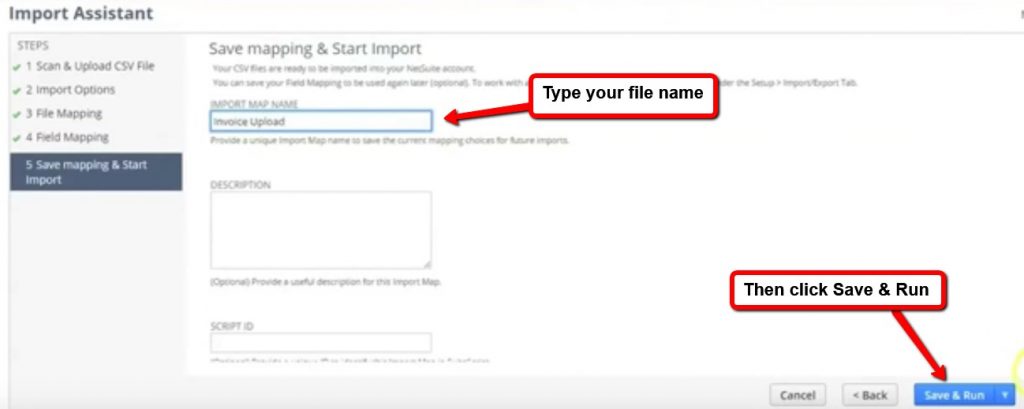 NetSuite AR AP Transactions Upload