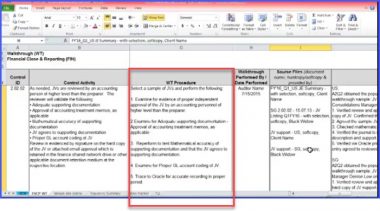 SOX Walk-through Overview