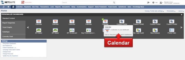 Personalizing Dashboard Layout | NetSuite Customization Tips