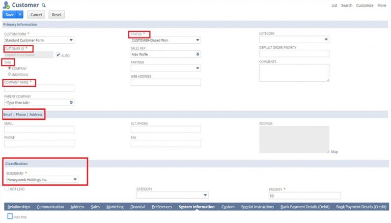 Netsuite Easily Create A Customer Record