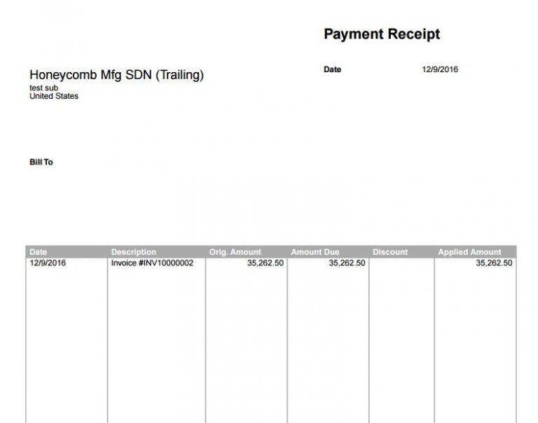 How to create a customer receipt in NetSuite