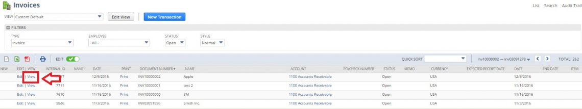 How to create a customer receipt in NetSuite