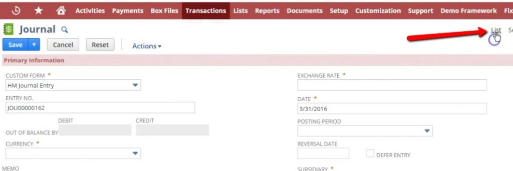 How to edit or delete a journal entry