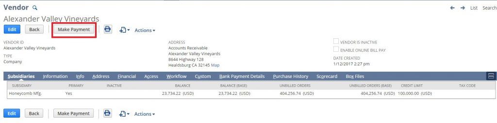 How to pay a vendor bill | NetSuite User Tips
