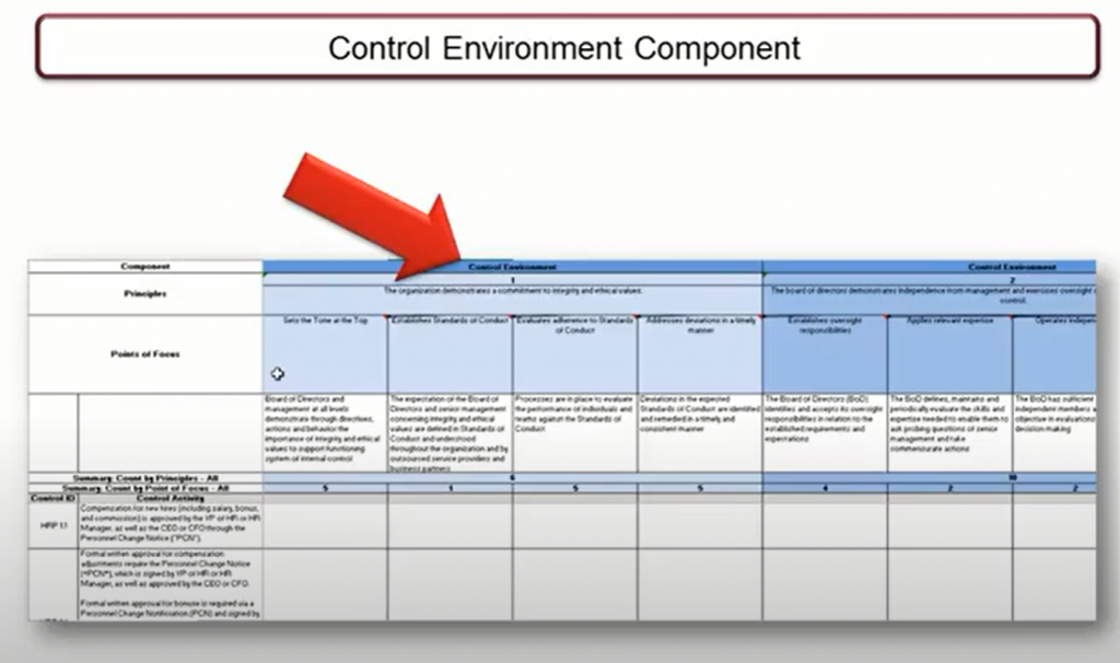 COSO 2013 | Mapping Template