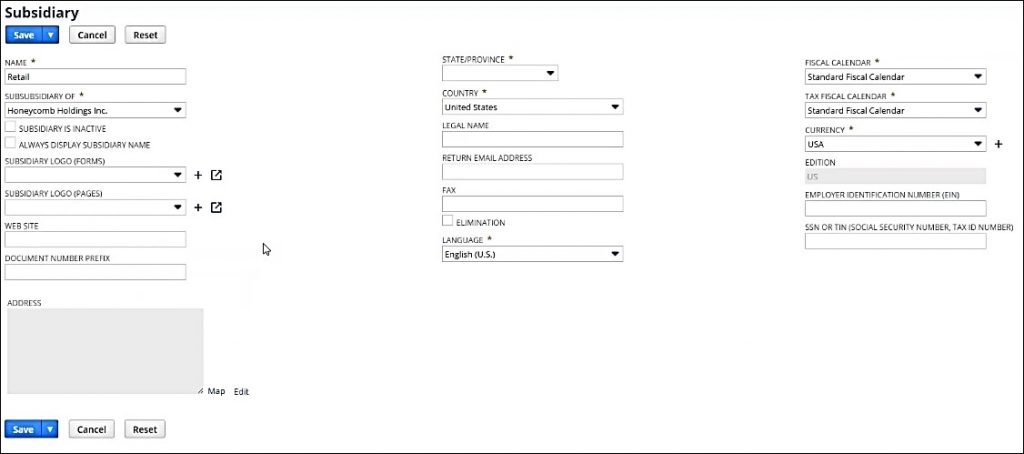 NetSuite How to Create Subsidiaries