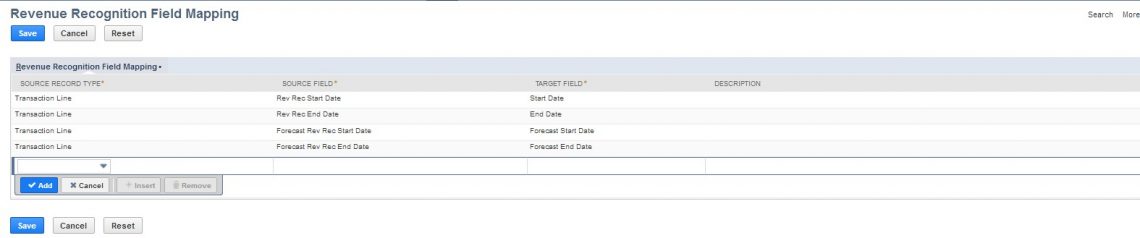 NetSuite Mapping Revenue Recognition Field