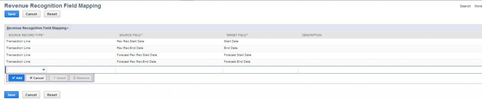NetSuite Mapping Revenue Recognition Field