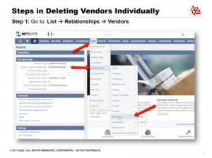 NetSuite How to Delete Vendors