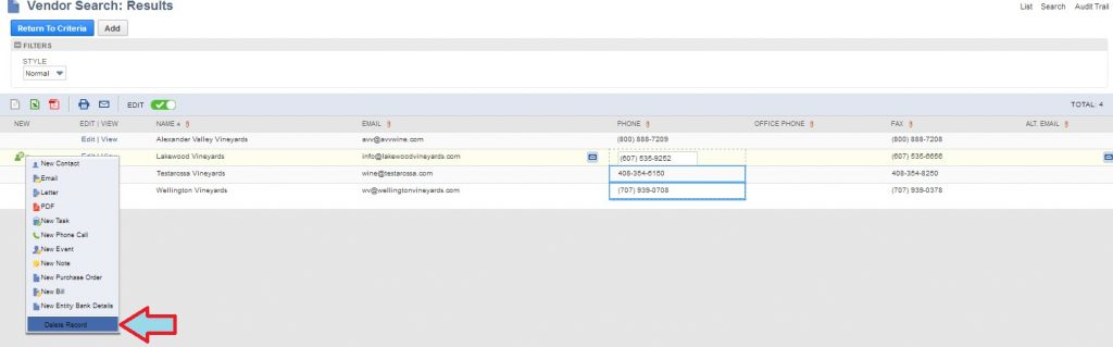 NetSuite How to Delete Vendors