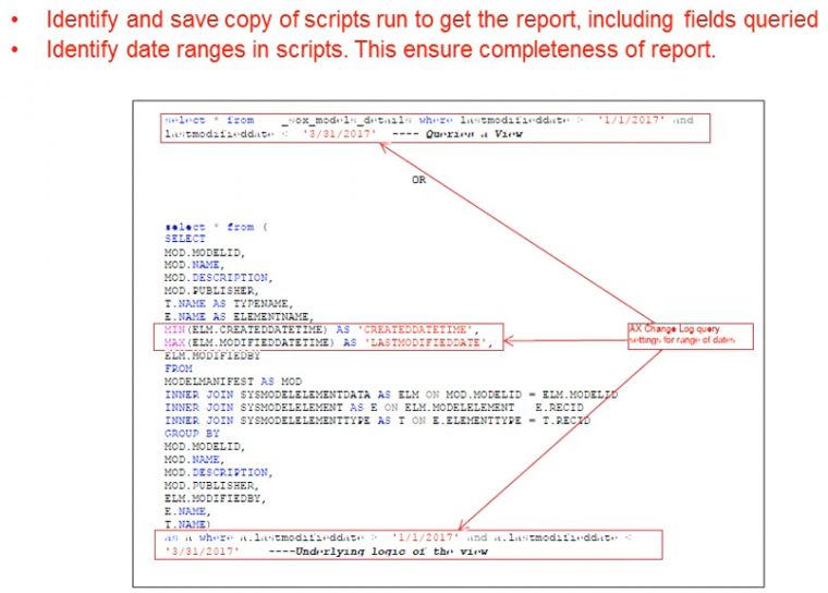 ITGC System Change Log Review – Good Example of Documentation