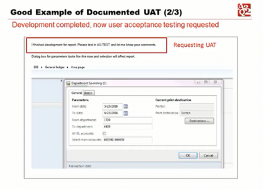 ITGC User Acceptance Testing (UAT) Approval – Good Example of ...